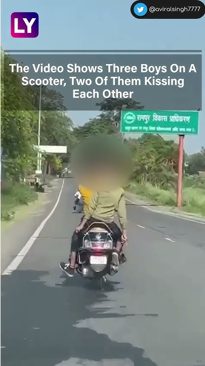 Uttar Pradesh: Video Of Two Boys Kissing Each Other On Triple Scooter Ride In Rampur Goes Viral ...