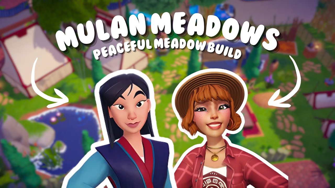 MULAN MEADOW BUILD IN DISNEY DREAMLIGHT VALLEY | WALKTHROUGH - YouTube