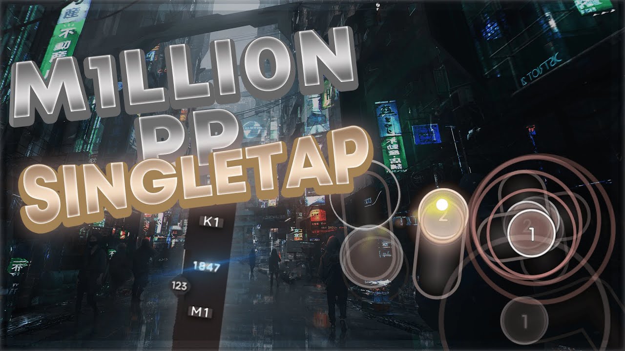 osu! M1LLI0N PP SINGLE TAP PASS! - YouTube