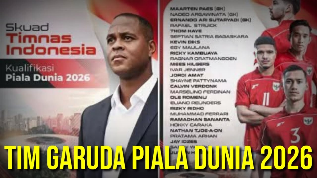 Resmi squad Timnas Indonesia bikin merinding - YouTube