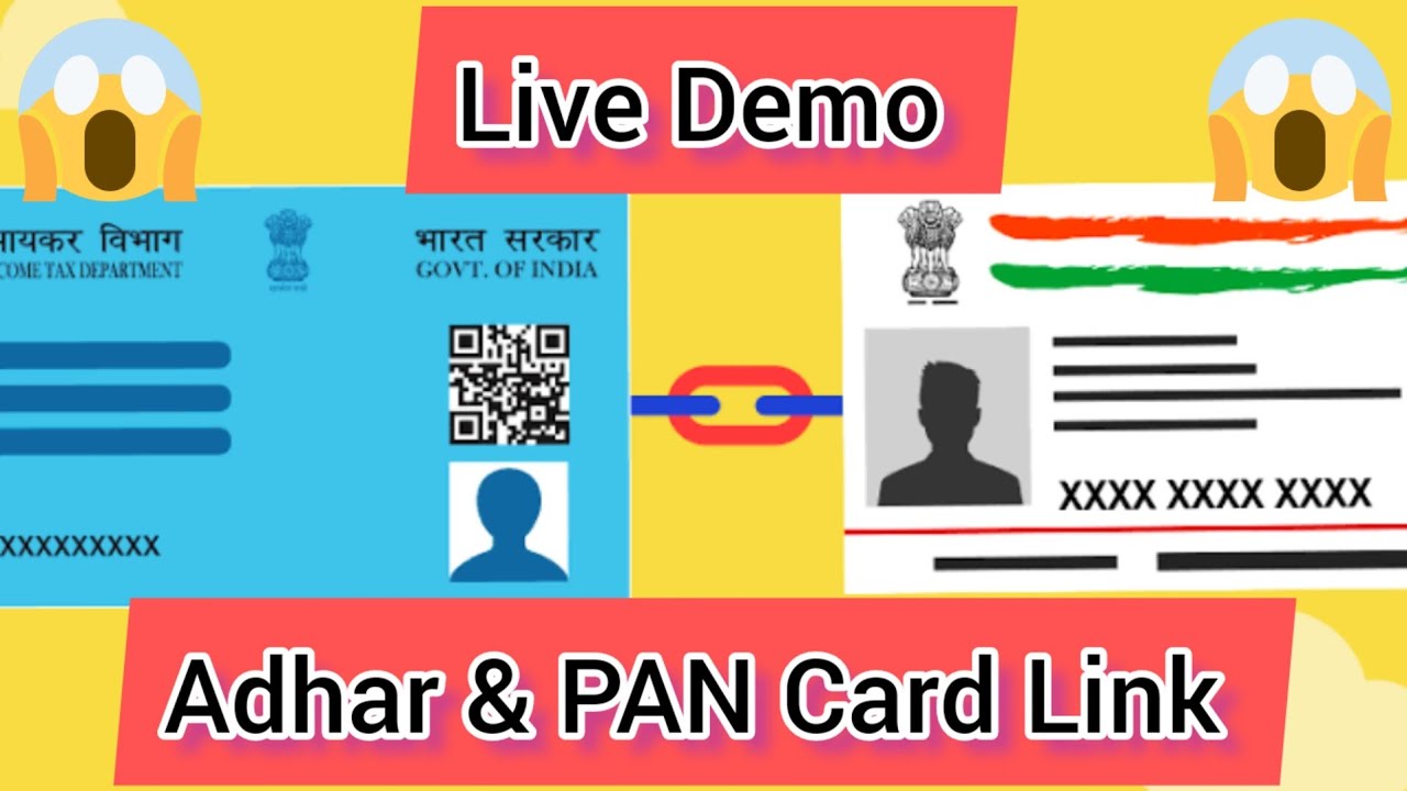 Addhar & PAN Card Link || Live Demo How to link PAN Card with Addhar ...