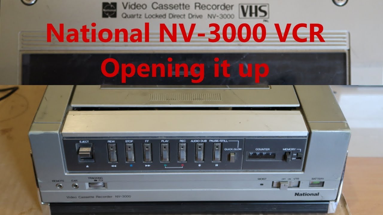 Fixing the National NV 3000 portable VCR Part 1 - opening it up - YouTube