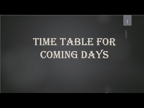 Reading Time Table for KAS - YouTube