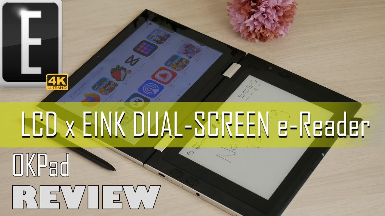 DUAL SCREEN LCD EINK 2024 eReader | OKPad Review - YouTube