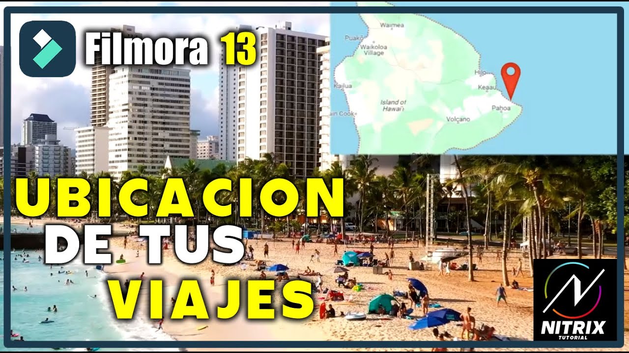 COMO poner un MAPA animado en VIDEOS de viajes con FILMORA - YouTube