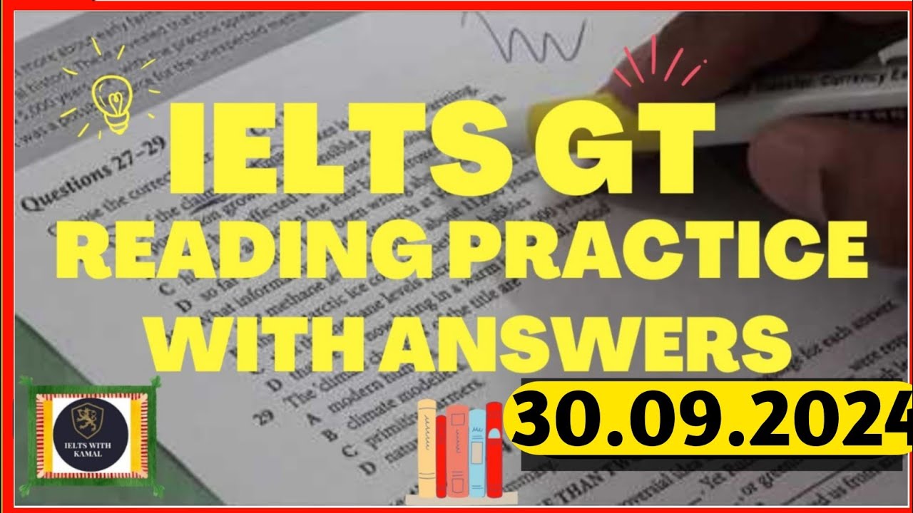 IELTS GT Reading Practice Test 2024 (30.09.2024)| IELTS GT Reading ...