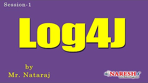 Log4J Tutorial in Java | by Mr. Nataraj - YouTube