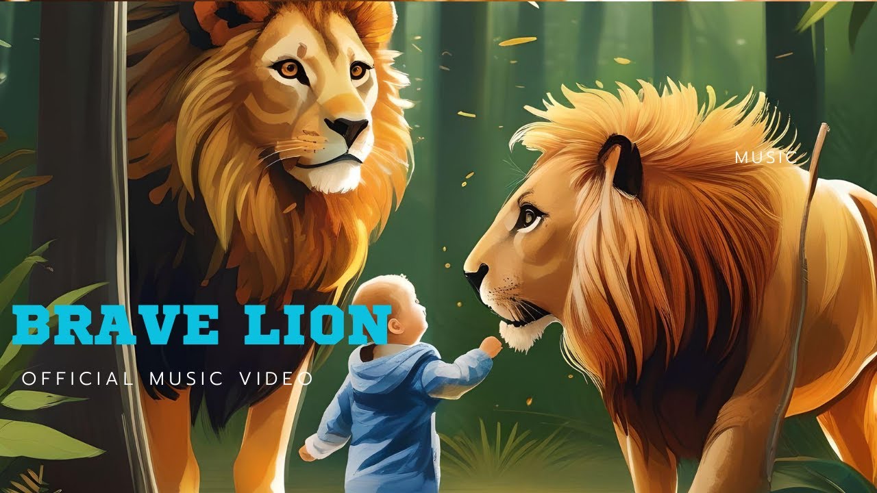 BRAVE LION || THE STORY OF LION || KIDS ANIMATION LION RHYMES || VIRAL ...