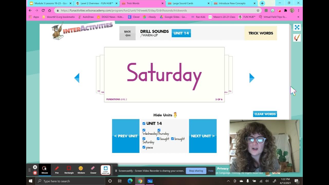 Fundations Unit 14 Week 1 Day 2 - YouTube