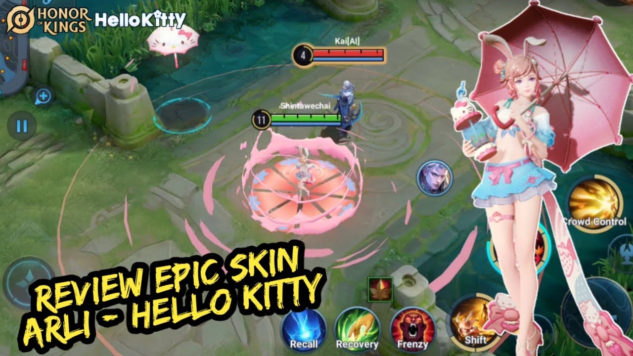 Review Skin Epic Hello Kitty Arli ( Gongsun Li ) Honor of Kings Global ...