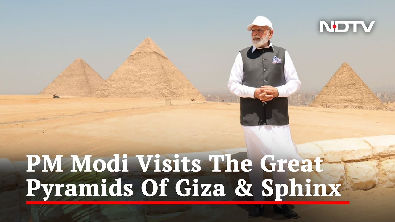 PM Modi In Egypt Updates | PM Modi Visits Pyramids Of Giza In Cairo ...