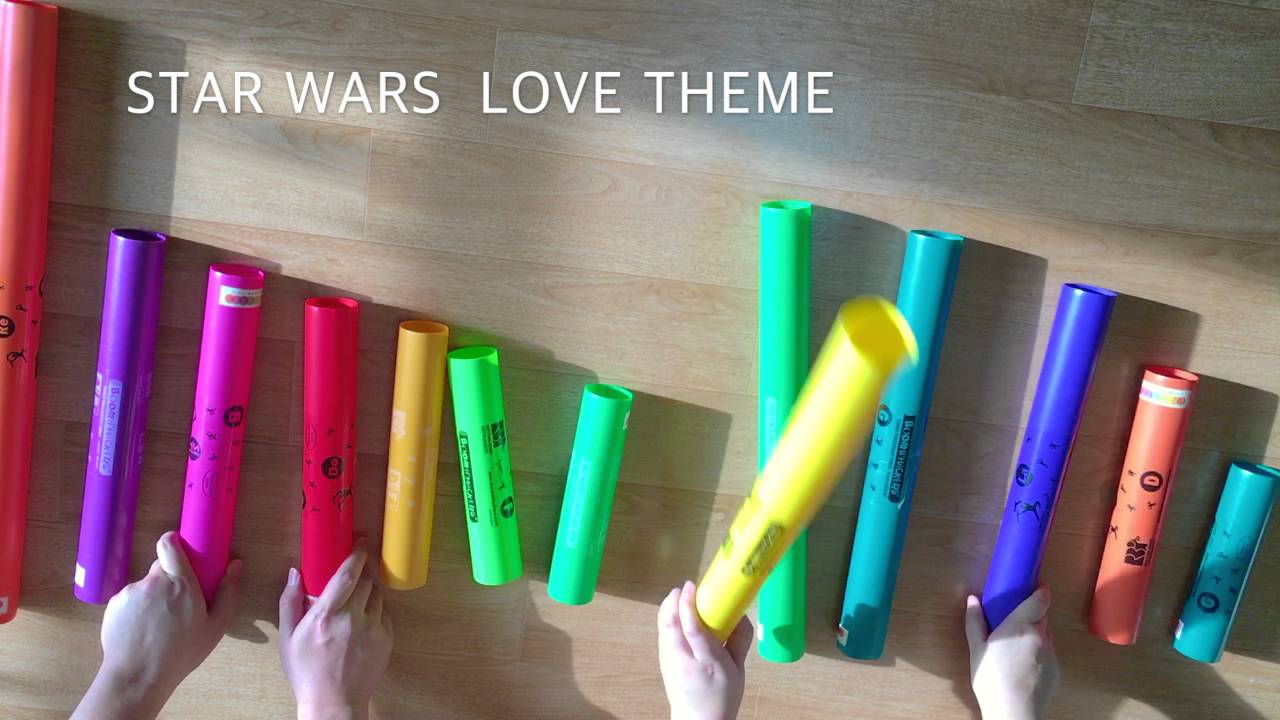 STAR WARS LOVE THEME with Boomwhackers (스타워즈 테마곡 - 붐웨커 연주) - YouTube