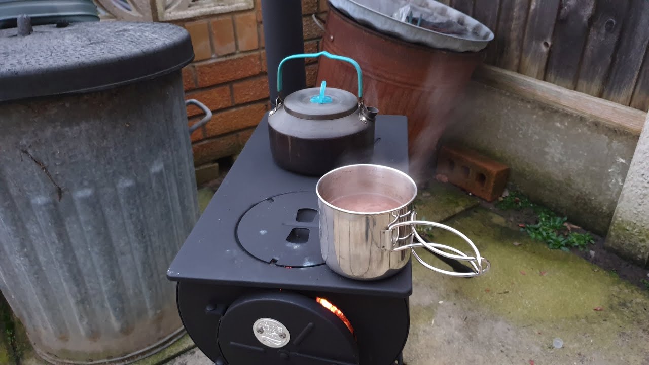 Outbacker Frontier Stove unpacking and first burn - YouTube