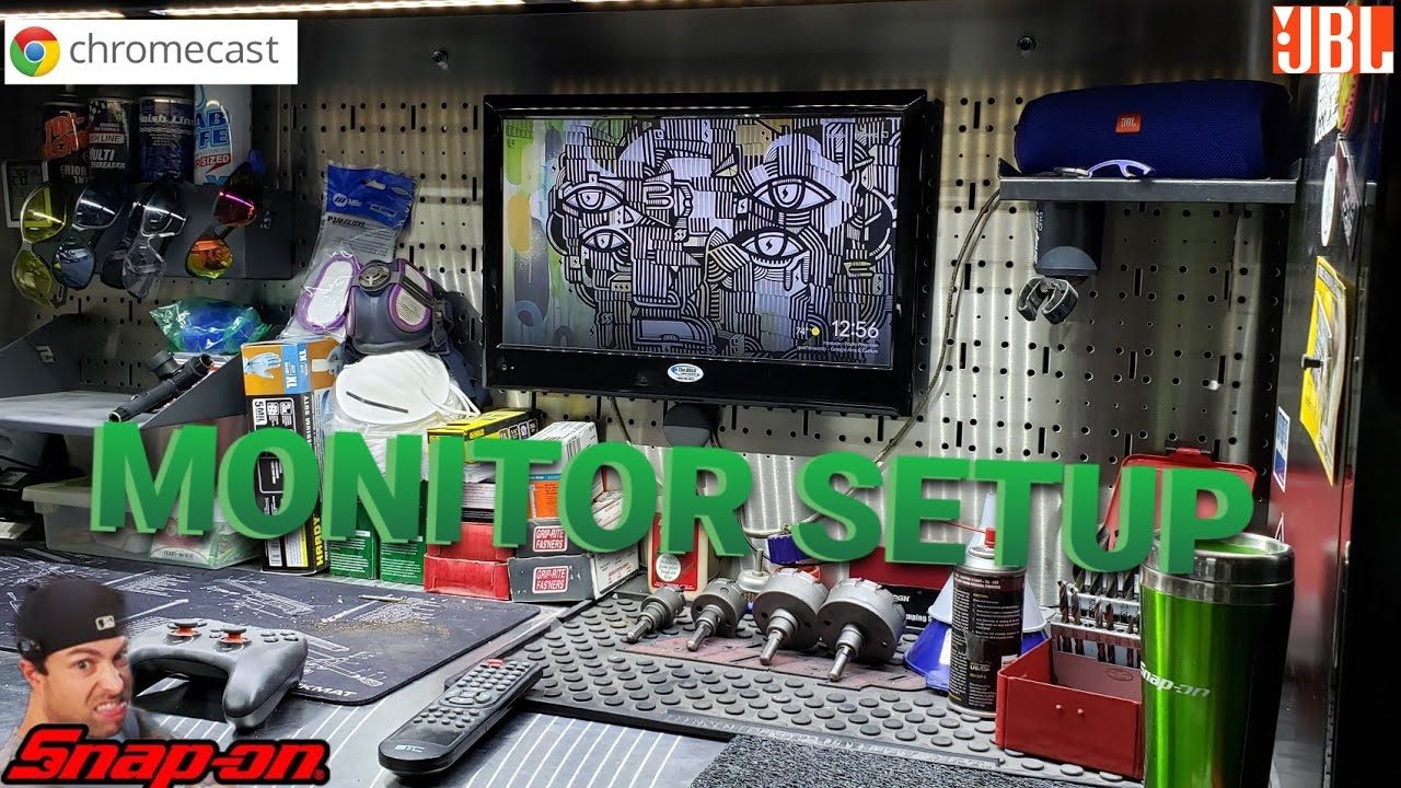 My Tool Box Setup (Google Chromecast, Monitor, and Stereo) - YouTube