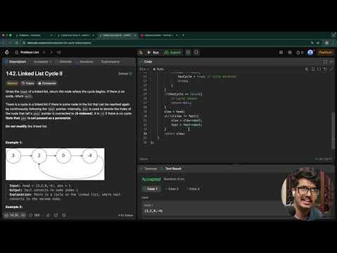 LinkedList Cycle 2 || DSA || Telugu || Leetcode - YouTube