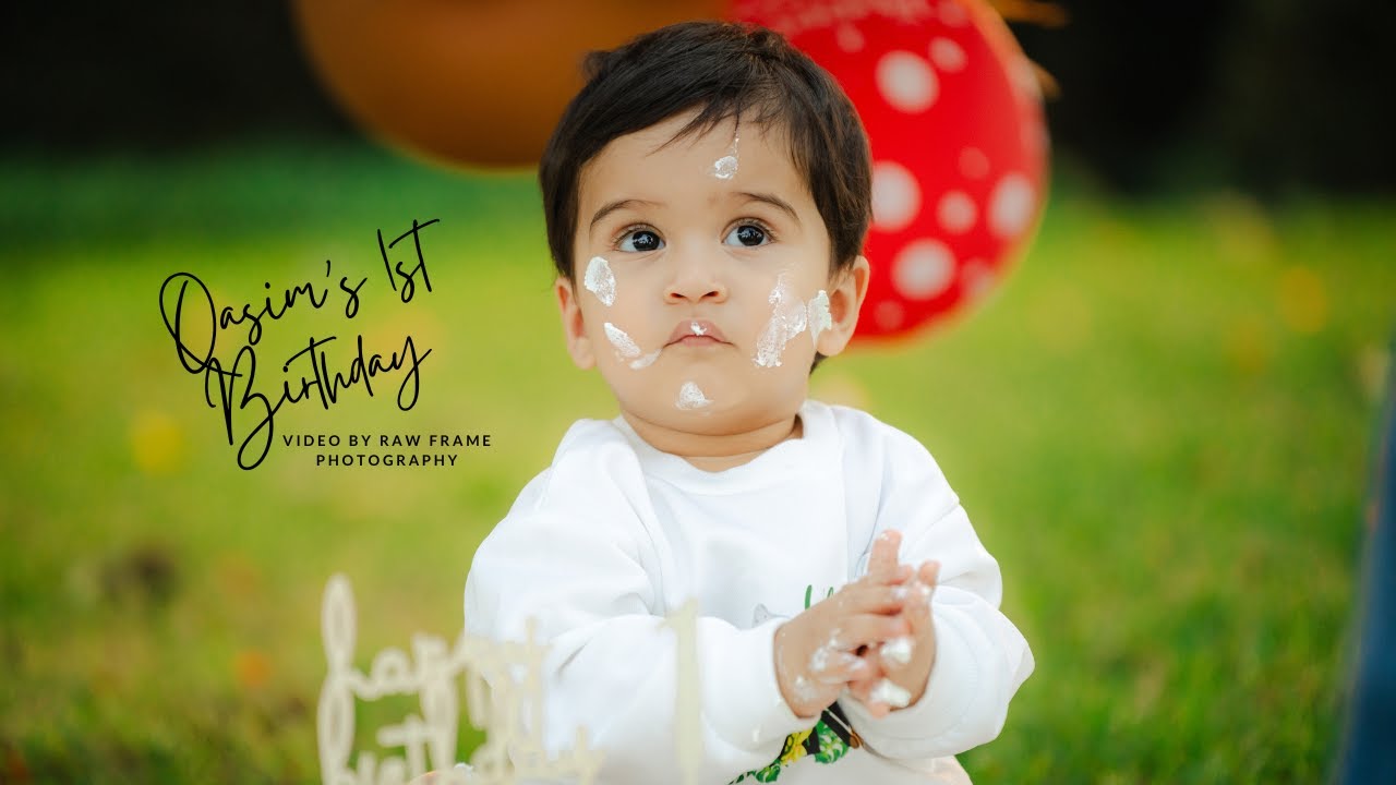 Qasim's 1st Birthday | cake smash | Dubai | Baby cinematic highlights ...