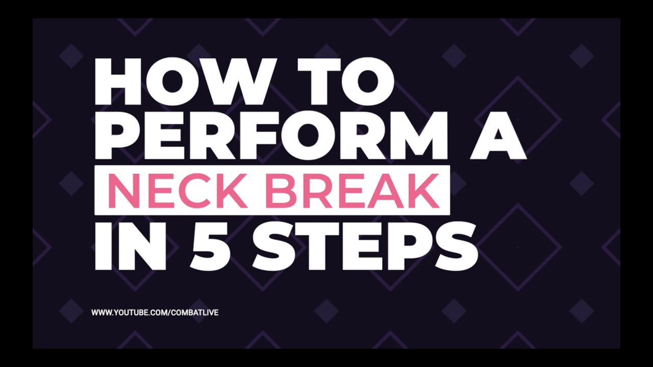 HOW TO | HOW TO PERFORM A NECK BREAK for Stage Combat | #STAGECOMBAT # ...