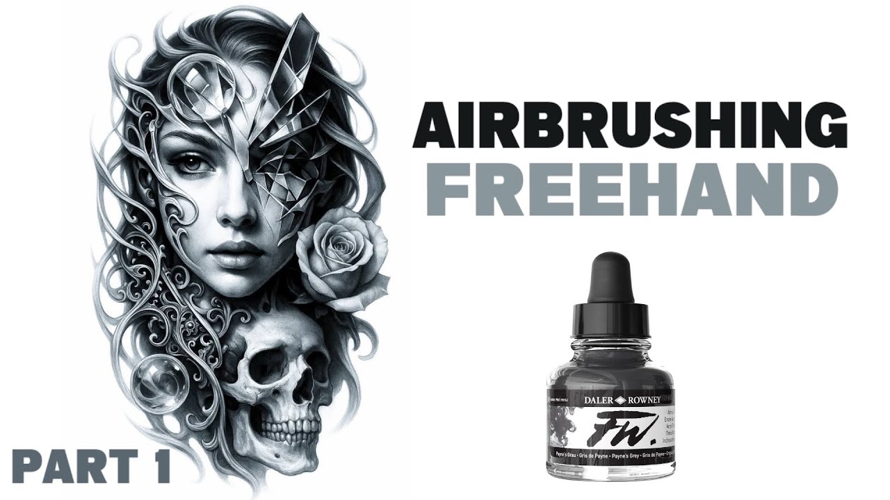 Airbrushing freehand - YouTube