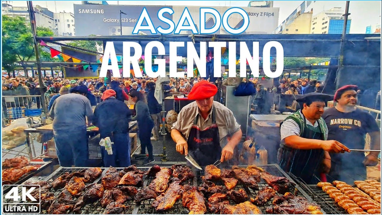 【4K】Recorrí el CAMPEONATO del ASADO en Buenos Aires, ARGENTINA | Av. 9 de Julio Argentinian ...