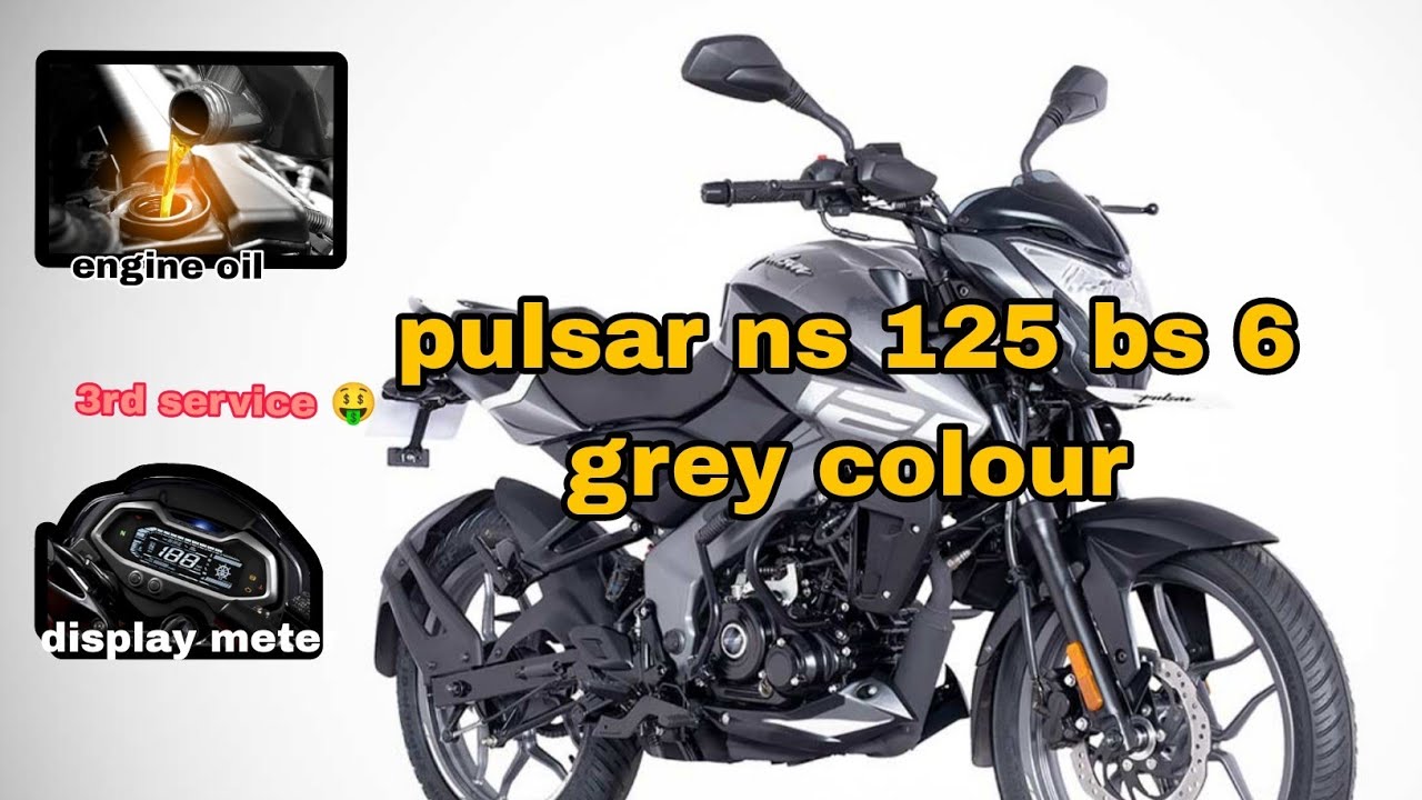 🏍️3rd service price🤑 840 Pulsar ns 125 bs6💥 grey colour #ns125 #2025 🔥 ...