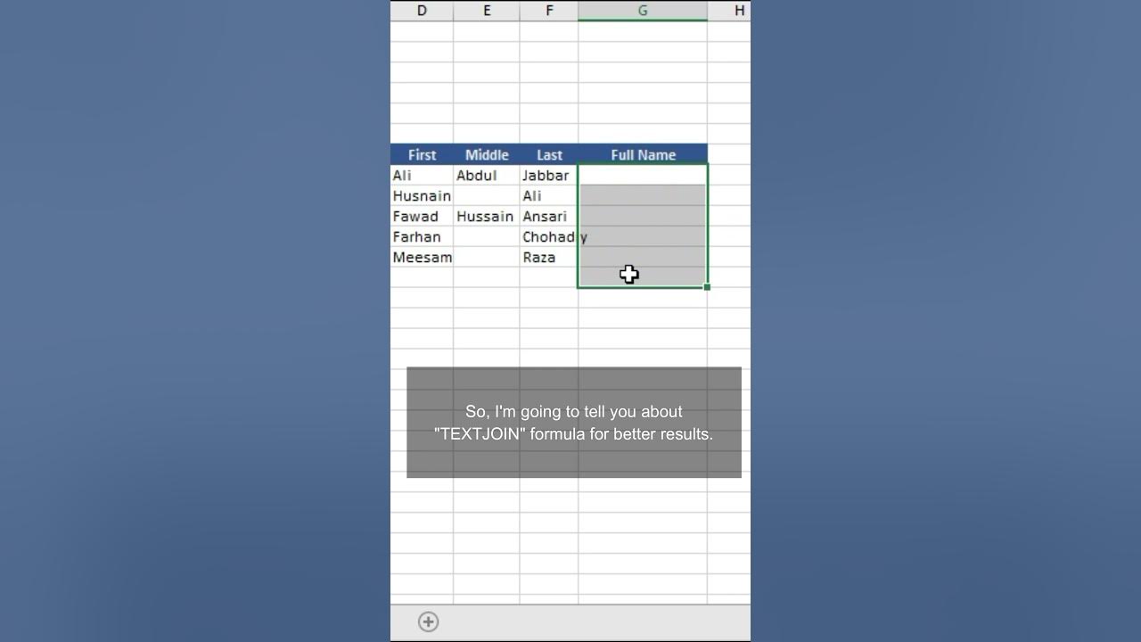 Textjoin Formula How To Combine Texts In One Cell Youtube