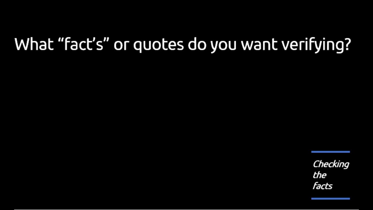Fact Check Quotes