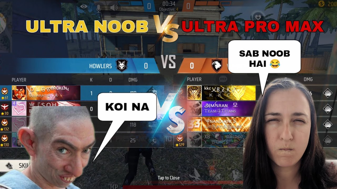 ULTRA NOOB VS ULTRA PRO MAX|FREE FIRE CS RANK PUSH GAMEPLAY 😍 - YouTube
