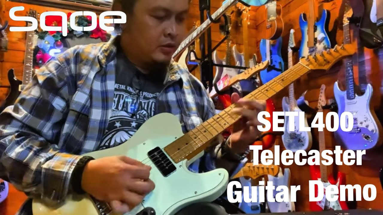 SQOE SETL400 Telecaster Guitar Demo - YouTube
