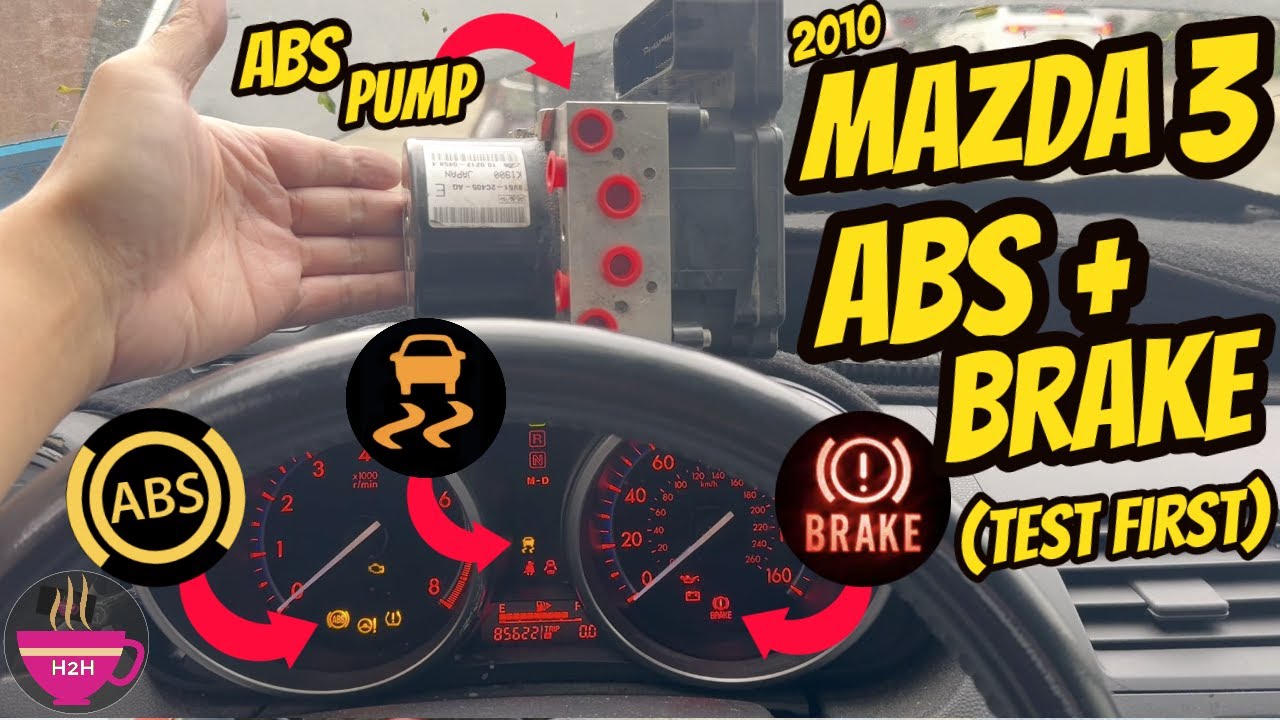 Mazda 3 ABS Brake Motor Preview (Test Stage before replacing) ABS Anti ...