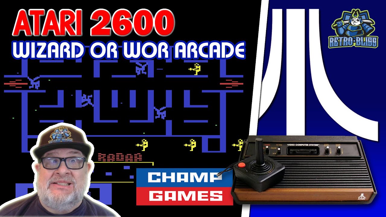 WIZARD OR WOR ARCADE - ATARI 2600 Homebrew from Champ Games! Let's Go ...