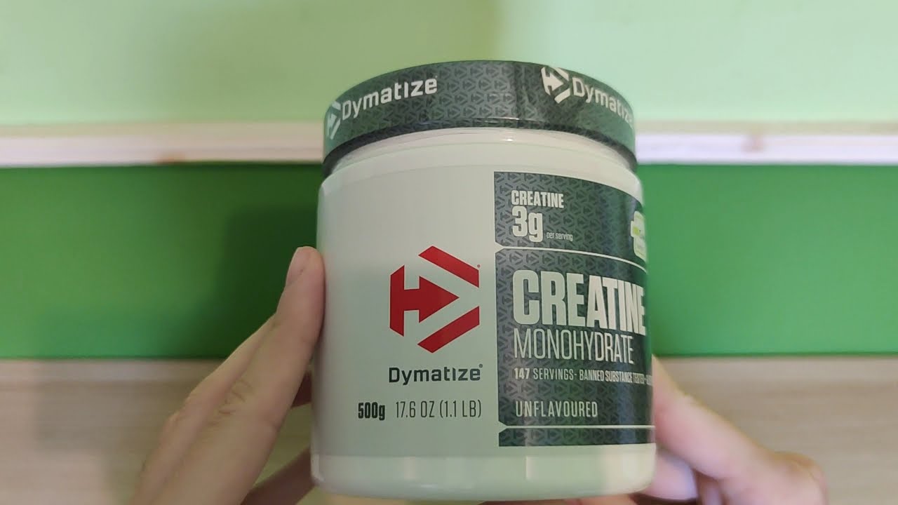 Dymatize creatine monohydrate ,500g unboxing and first thoughts - YouTube