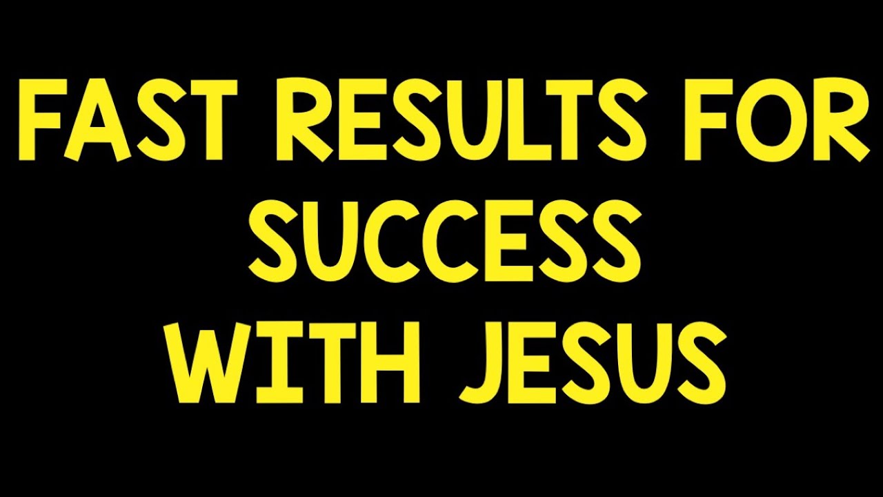 HOW TO GET FAST SUCCESS WITH JESUS ! 2 Peter 3-10 - YouTube