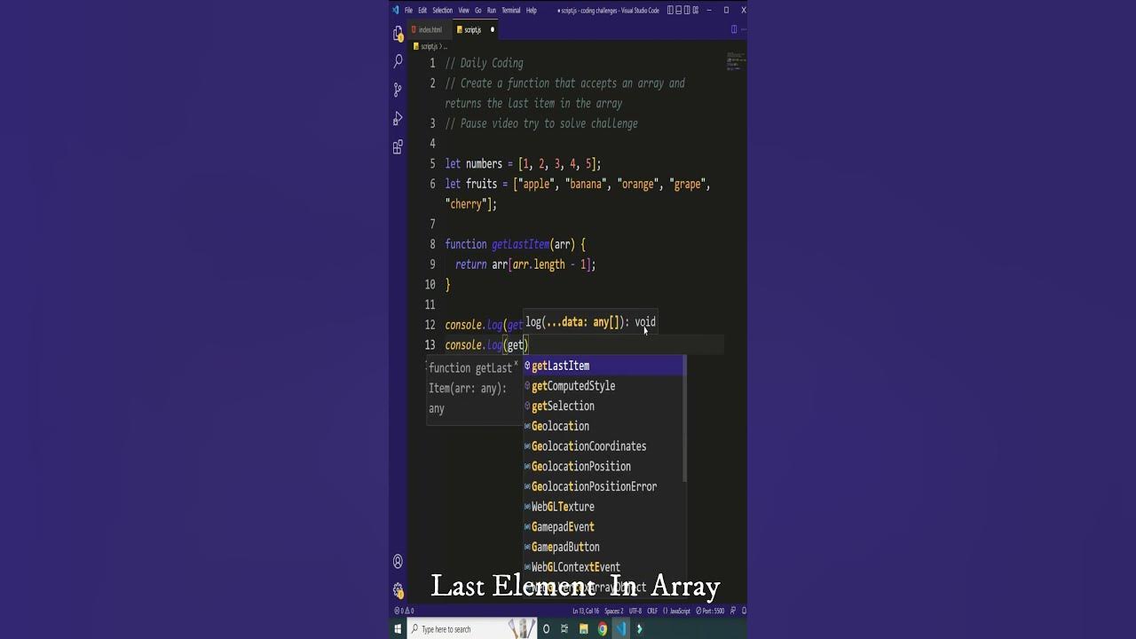 Javascript coding challenge - 21 #shorts - YouTube