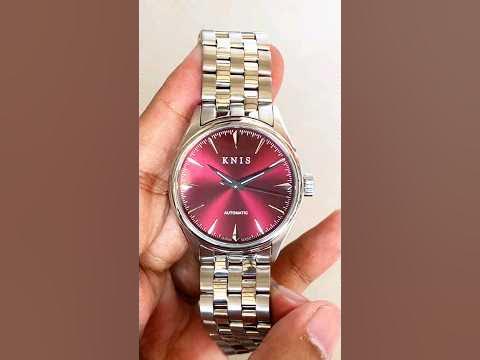 KNIS - Red Wine Sunray Dial KN001-RD Automatic #kniswatch #reddial #microbrandwatch #microbrand ...