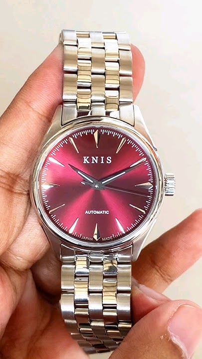 KNIS - Red Wine Sunray Dial KN001-RD Automatic #kniswatch #reddial #microbrandwatch #microbrand ...
