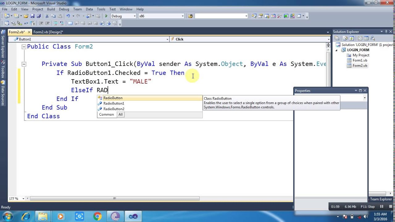 VB.NET SINHALA TUTORIAL - RADIOBUTOON -10 - YouTube