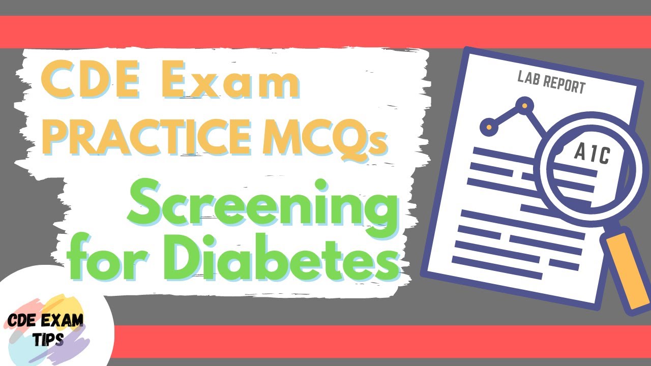 CDE EXAM PRACTICE MCQs - Diabetes Screening - YouTube