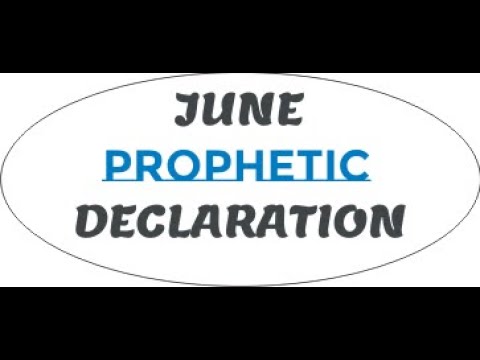 JUNE PROPHETIC DECLARATION ||APOSTLE BEN OFFIONG|| - YouTube