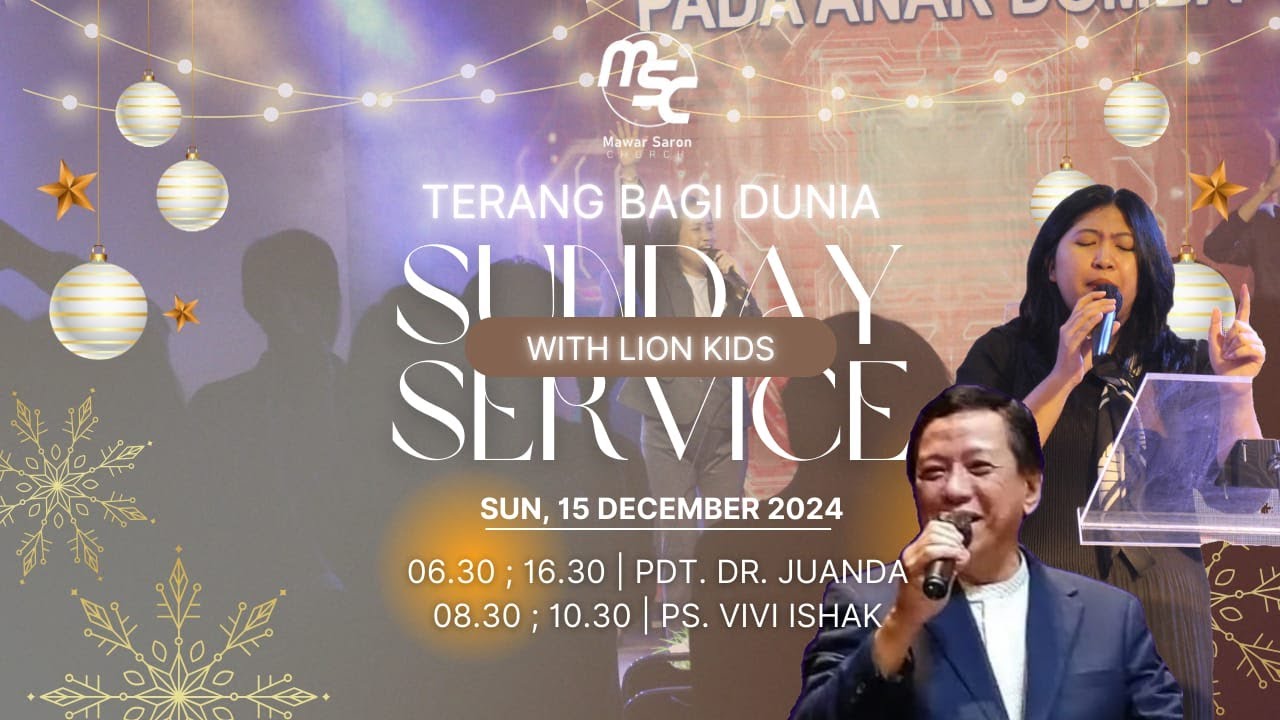 SUNDAY SERVICE 4 | 15 DESEMBER 2024 | PDT. DR. JUANDA - YouTube