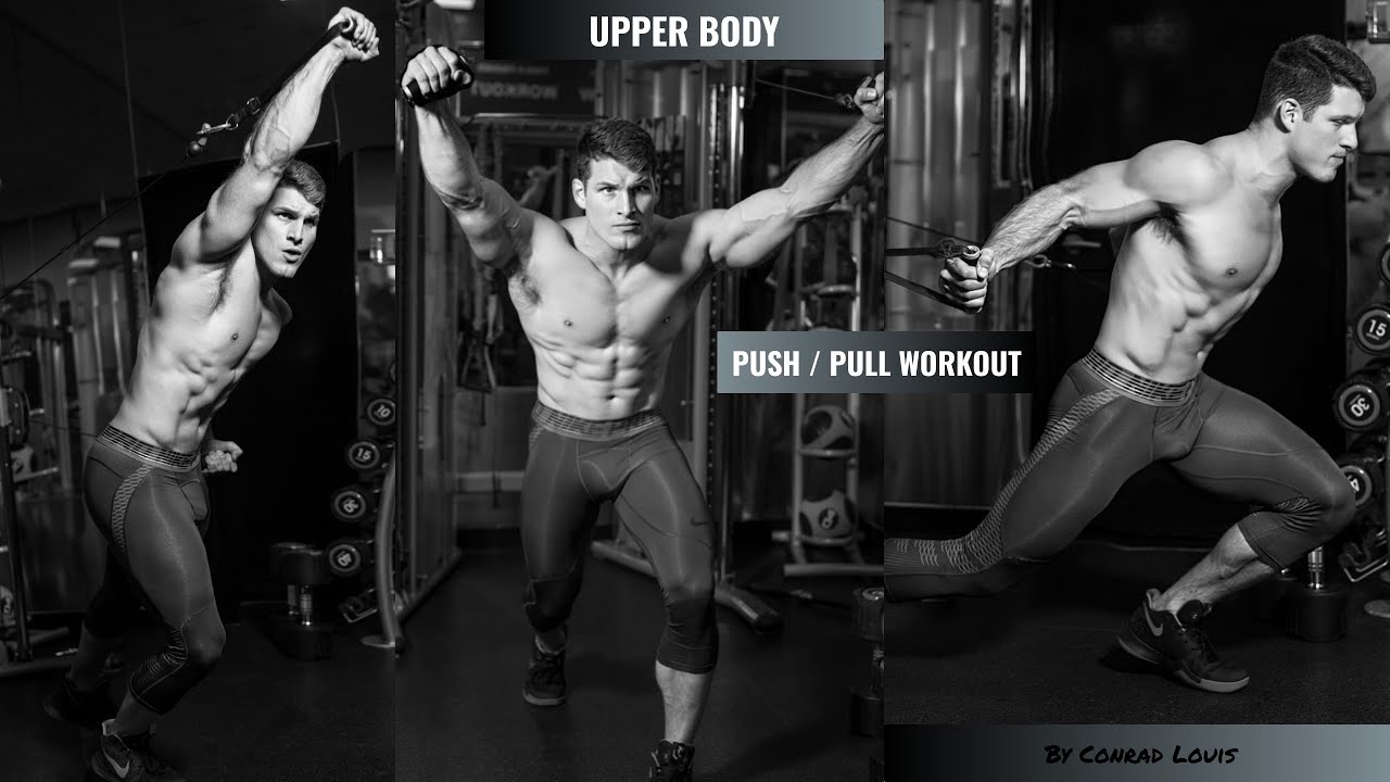UPPER BODY Push / Pull Gym Workout - YouTube