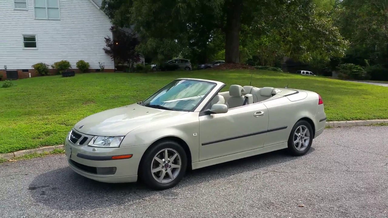 2007 Saab 9-3 turbo convertible with only 69,000 miles! Part 1 - YouTube