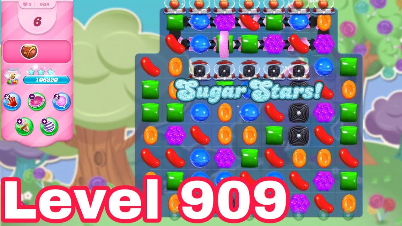 Candy Crush Saga iOS Gameplay Level 909 - YouTube