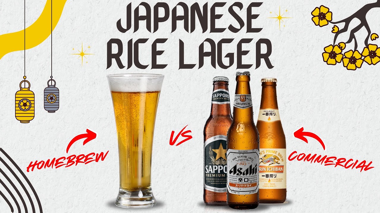 Japanese RICE LAGER All Grain Recipe! Can We BREW better than Asahi ...