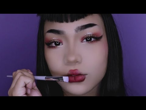 asmr. face painting. adding *a little bit* of color on your perfect face.