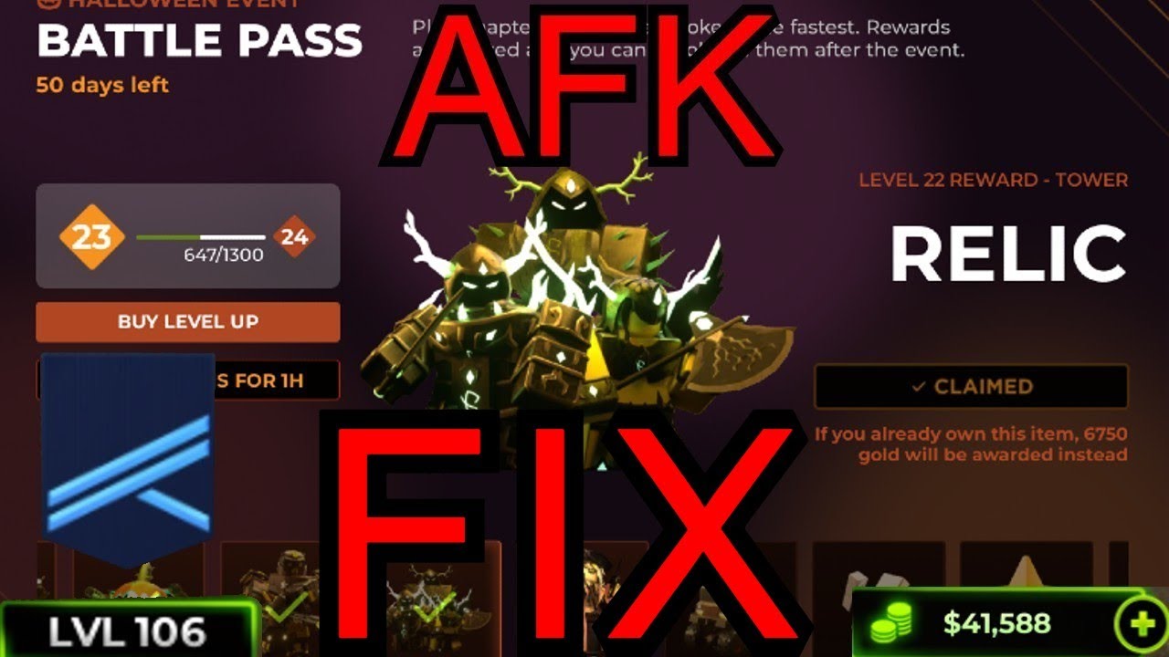 FIXED How to AFK grind 50k+ Gold and 20k+ Battlepass XP Everyday || TDX ...