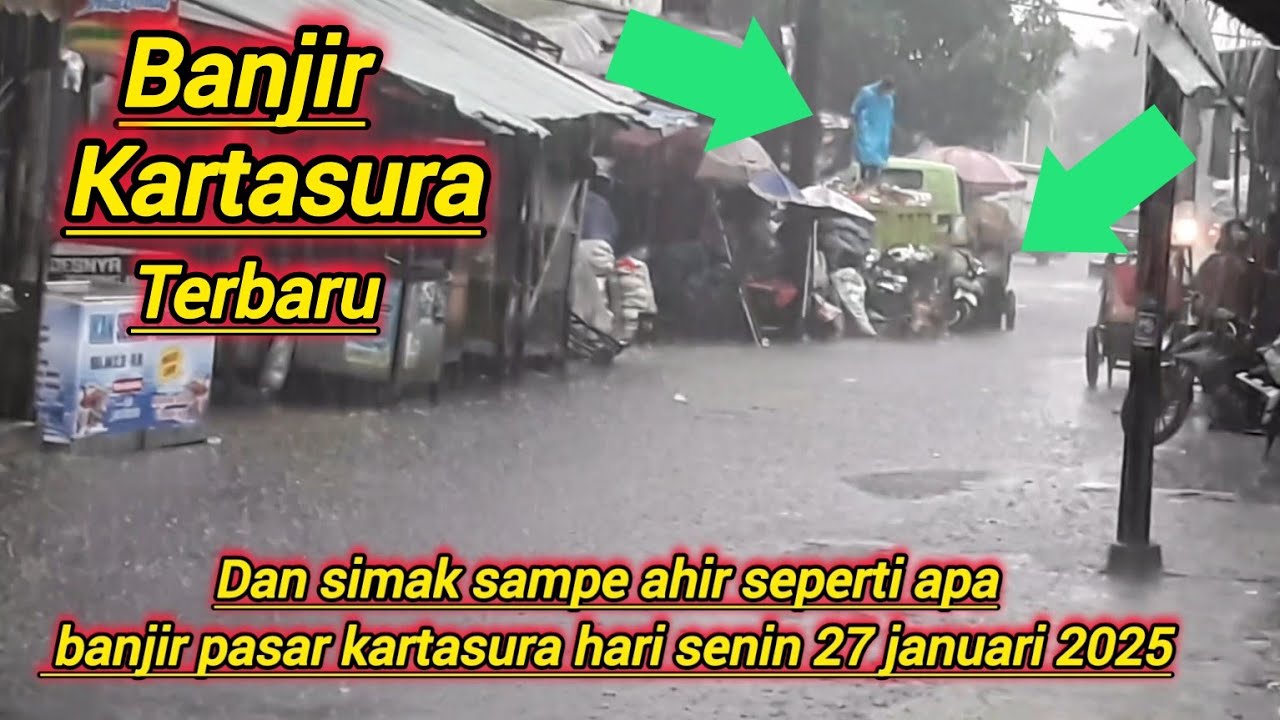 Suasana sebelum banjir sampe banjir tergenang #banjir #banjirkartasura ...