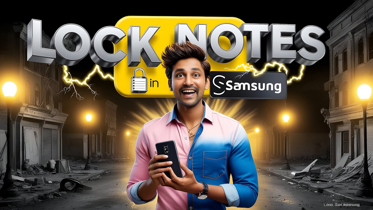 Lock Feature in Samsung NOTES | Samsung Notes Lock Option | Mobile ...