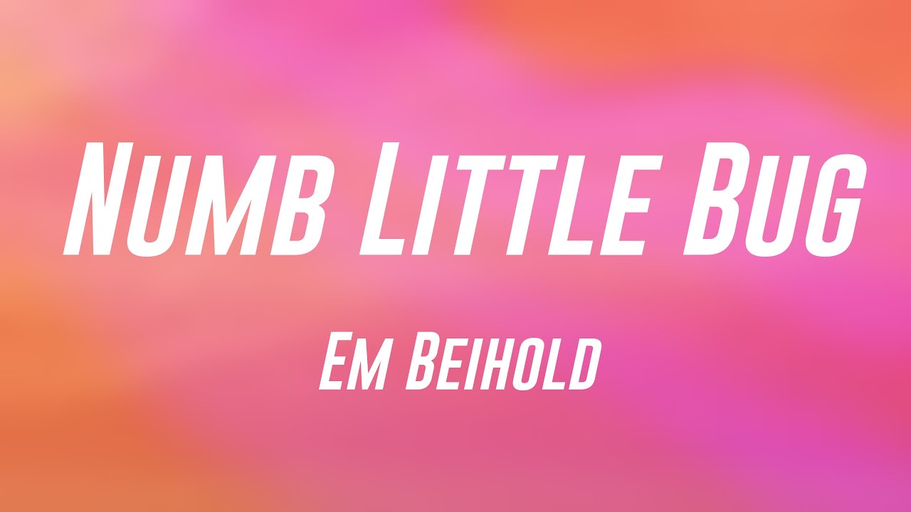 Numb Little Bug - Em Beihold |Visualized Lyrics| 🥰 - YouTube