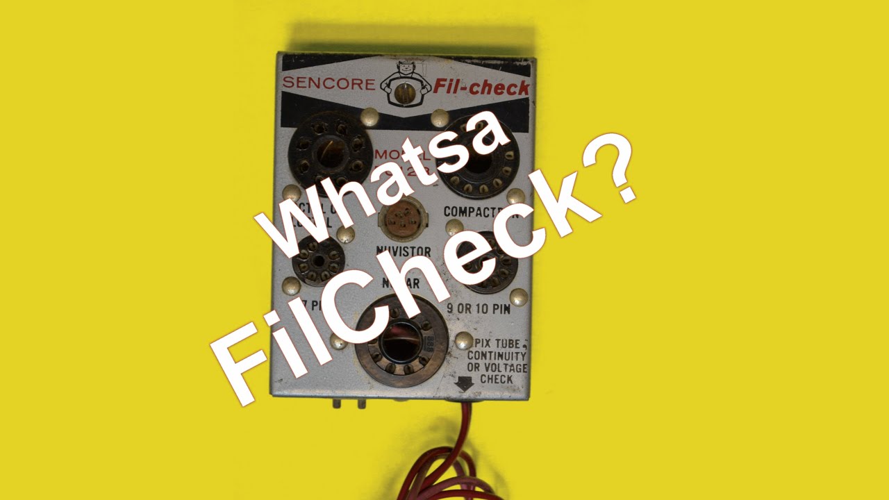 Sencore FC123 Filament Checker - Checkout and Use - YouTube