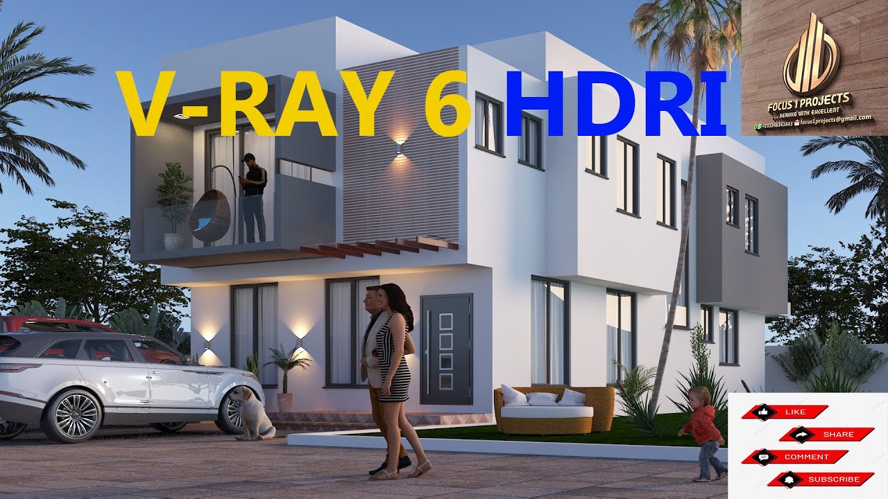 Vray HDRI How to add Hdri lighting in Vray 6 for 3ds Max - YouTube